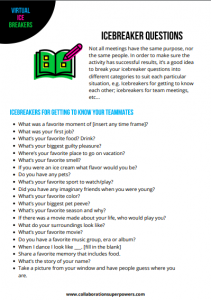 Icebreakers for Virtual Teams - Collaboration Superpowers
